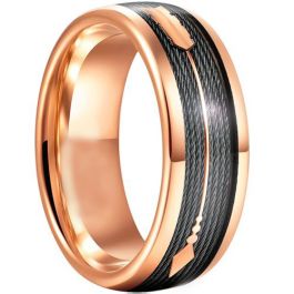 COI Rose Titanium Arrows Ring With Wire-00388A